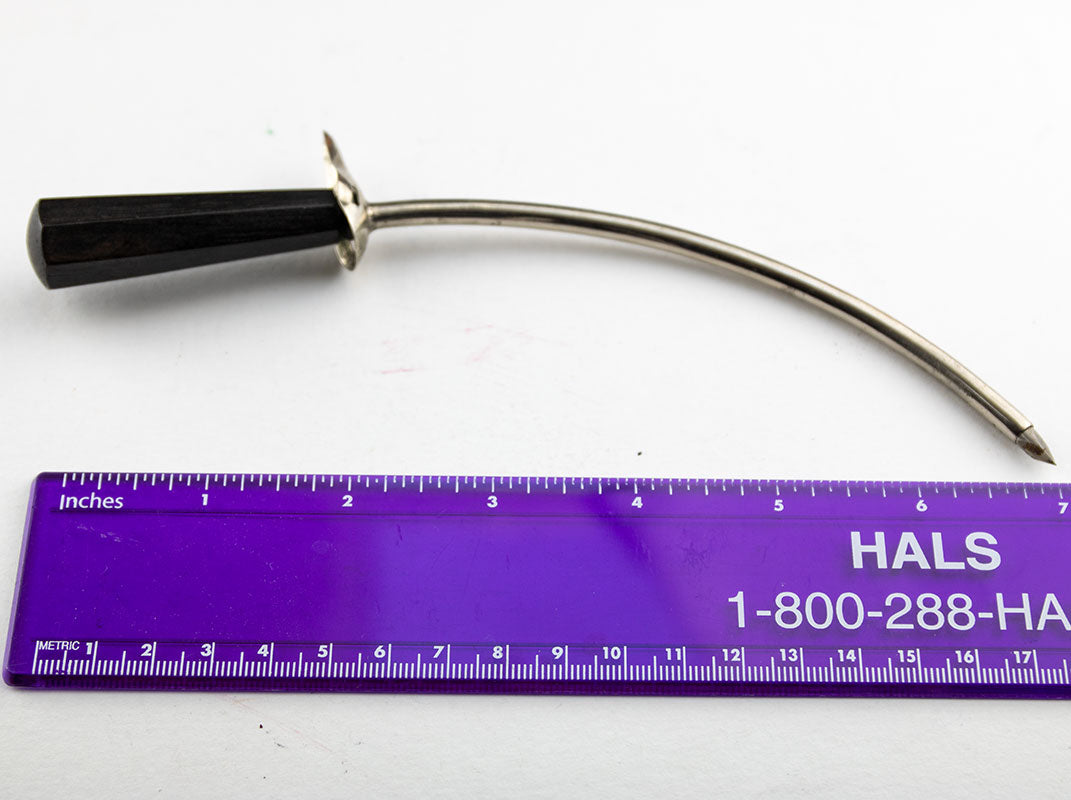 #2 Curved Bladder Trocar with Ebony Handle